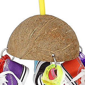 Bonka Bird Toys 1504 Coco Sneaker Bird Toy Parrot Cage Toys Cages African Grey Cockatoo Macaw Conure