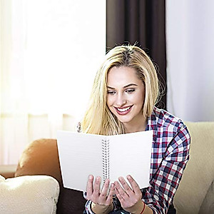 Labkiss Dot Grid Notebook Spiral, A5 Dotted Bullet Grid Journals Bulk, 80 Sheets per Book, Thick Paper Travel Journal Set for Travelers, Students, Office, Wirebound Diary Planner, 5.7x8.3 inch, 4 Pack