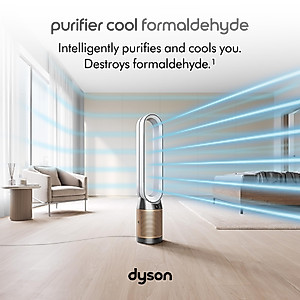 Dyson Purifier Cool Formaldehyde™ TP09 Air Purifier and Fan - White/Gold Large