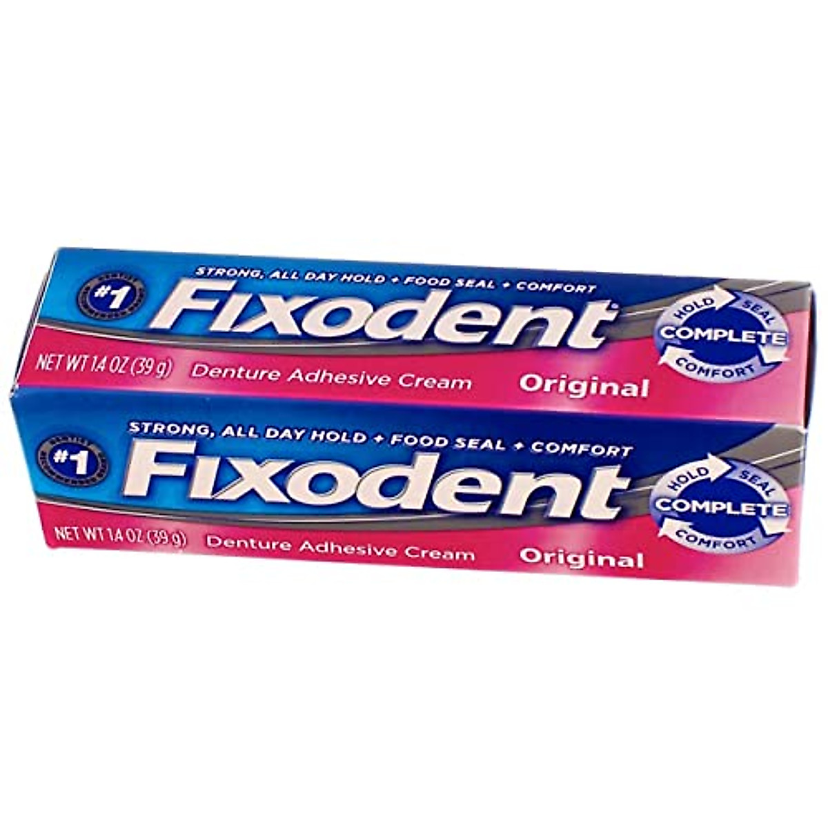 Fixodent Denture Adhesive Cream Original 1.40 oz (Pack of 2)