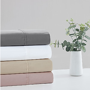 Vince Camuto - 400 TC Full/Queen 3 Piece Duvet and Sham Set - Percale Cotton Collection - Blush