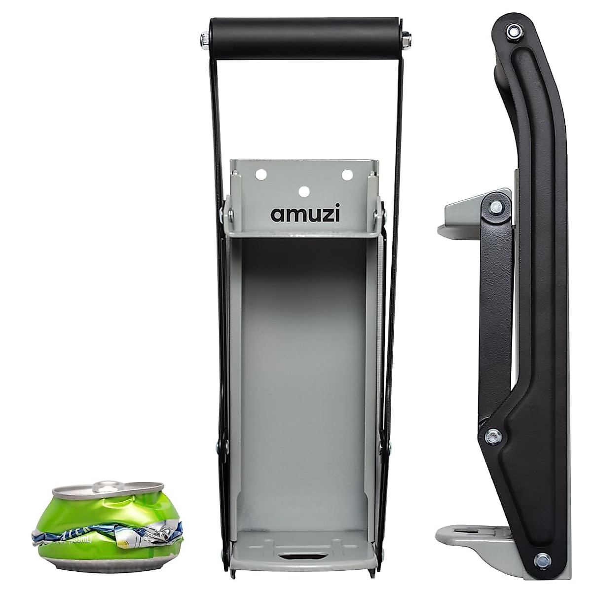 Can Crushers - Wall Mounted Aluminum Can Smasher - Ideal for Garbage Can and Recycling Bin - Outdoor Bar Accessories Must-Have - Home Improvement Essential - Efficient Can Crusher by Amuzi
