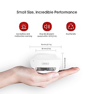X-Sense Wi-Fi Smoke Detector, Wireless Smart Fire Smoke Detector with Replaceable Lithium Battery & Silence Button, Auto Self-Check Function, XS01-WT, Pack of 3