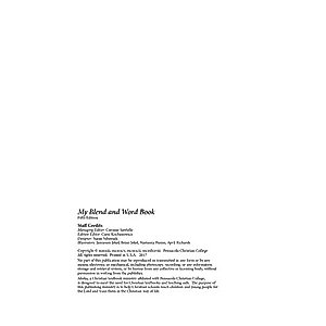 My Blend and Work Book - Abeka 5 Year Old Phonics Reading Program Student Reader