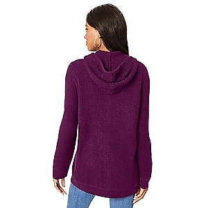 Roaman's Women's Plus Size Classic-Length Thermal Waffle Hoodie Zip Up Sweater - 3X, Medium Heather Grey Gray