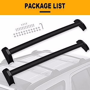 OCPTY Cross Bars Roof Rack Fit For Honda CR-V 2002-2006 Luggage Racks Rooftop Cargo Carrier Bag Luggage Kayak Canoe Bike Snowboard Skiboard