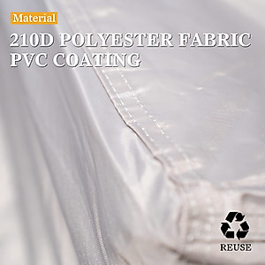 ovios Patio Furniture Cover, Water Repellent, Universal Fit for Sectional Sofa Set, Chairs, Tables, 59'' L x 31'' W x 29'' H, Beige-Brown