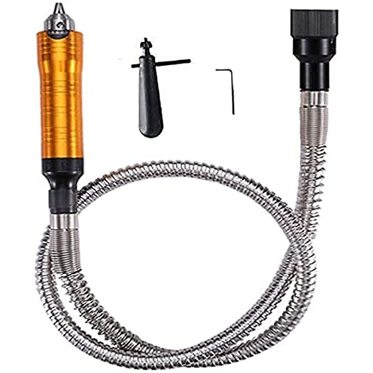 VOTOER 380W Rotary Tool Flex Shaft Hanging Grinder Machine Carver Electric Multi-function Metalworking Tools Repair Kit, Foot Pedal Control, Metal Flexible Shaft, 23000 RPM