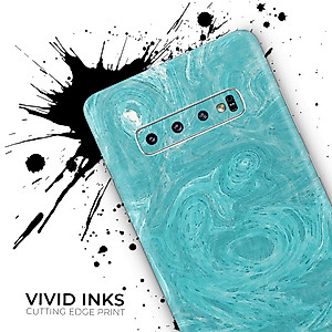 DesignSkinz Marble Surface V1 Teal Protective Vinyl Decal Wrap Skin Cover Compatible with The Samsung Galaxy S20 (Screen Trim & Back Glass Skin)