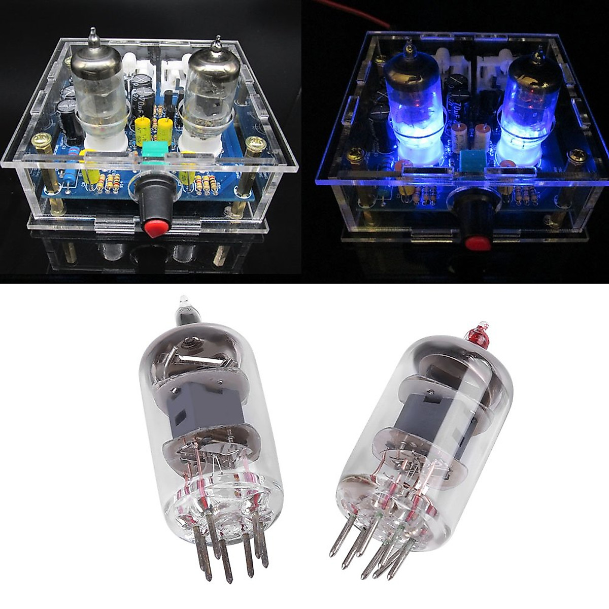 Electronic Amplifier, 6J1 Tube Valve Amplifier Tube Amplifier 6J1 Vacuum Electron Tube Valve Preamp Amplifier Board Amplifier Electronic Diy Kit 6J1 Tube Preamp