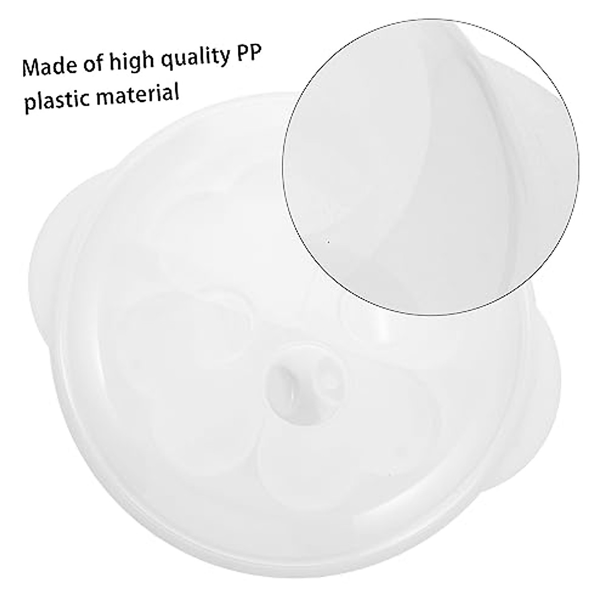 NAMOARLY Microwave Egg Steamer Microwave Egg Cooker Egg Cooker for Microwave Egg Cooker Mold Eggs Egg Cooker Without Shell Poached Egg Holder Steamed Egg Molds Egg Maker Steamed Pp White