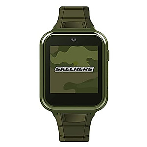 Accutime Skechers Kids Olive - Educational Learning Touchscreen Smart Watch Toy for Girls, Boys, Toddlers - Selfie Cam, Learning Games, Alarm, Calculator, Pedometer & More (Model: SKE4092)