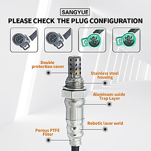 Sangyue Oxygen Sensor 1 Sensor 2 for Ford F-150 2004-2008 4.2L 4.6L 5.4L Lincoln Mark LT 5.4L 2006-2008 Upstream + Downstream 4PCS