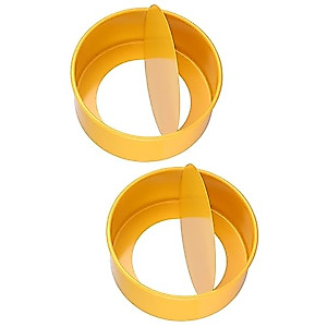 Abaodam 2pcs cake pan mold round cake pan mini cakes circle cake pan 9 inch cake pan deep cake baking pan bread useful baking tray baking plate for kitchen oven baking mold food microwave