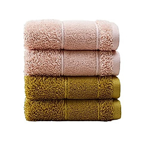 YLLWH Towel wash a face Home Water Absorption Women and Couples take a Bath Long Staple Cotton Wipe Hair Towel
