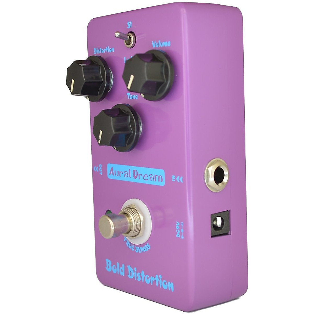 Aural Dream Bold Distortion Guitar Effect Pedal includes Heavy Distortion and High-Gain Powerful Dynamic Response for 2 Distortion modes,True Bypass