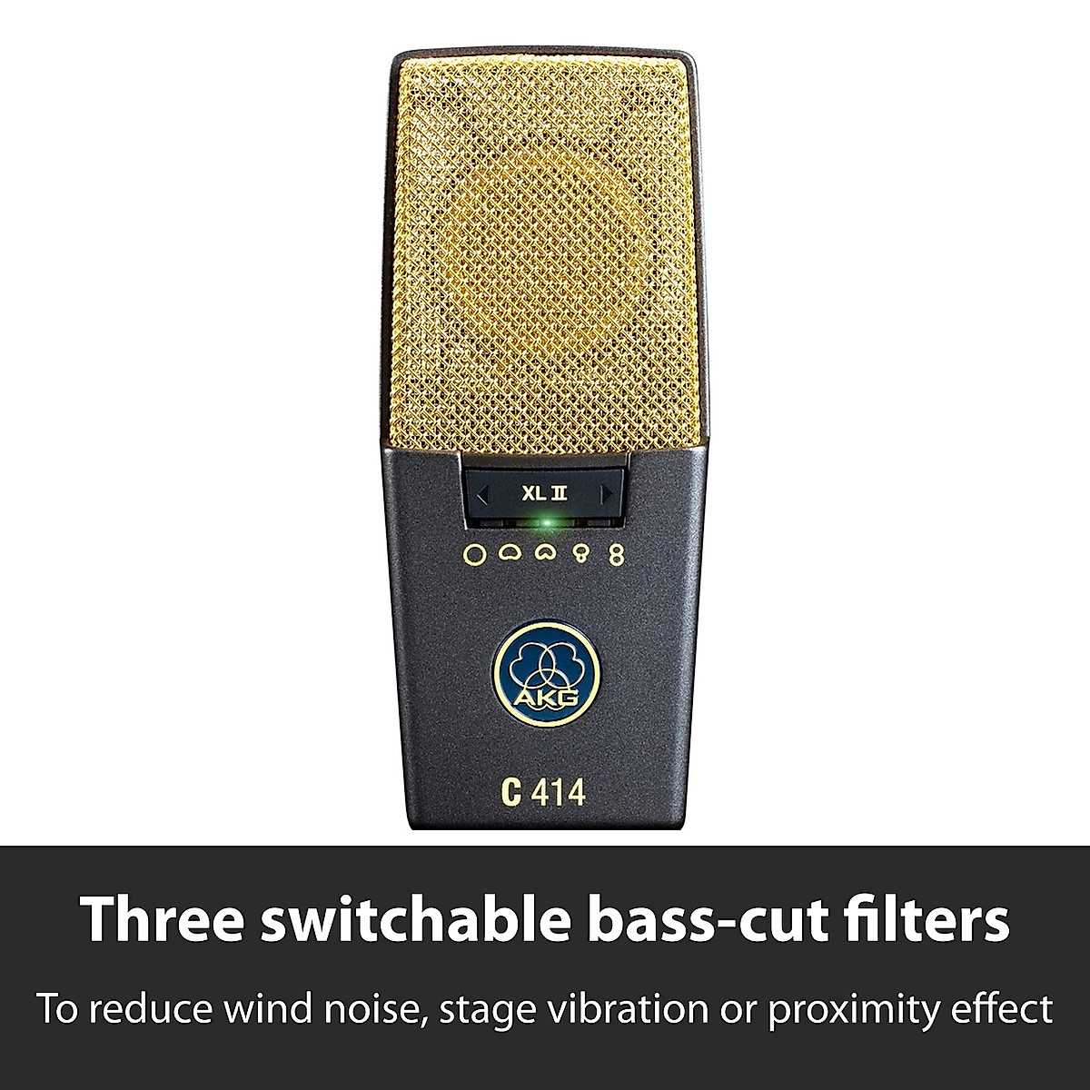 AKG Pro Audio C414 XLII Vocal Condenser Microphone, Multipattern (Renewed)