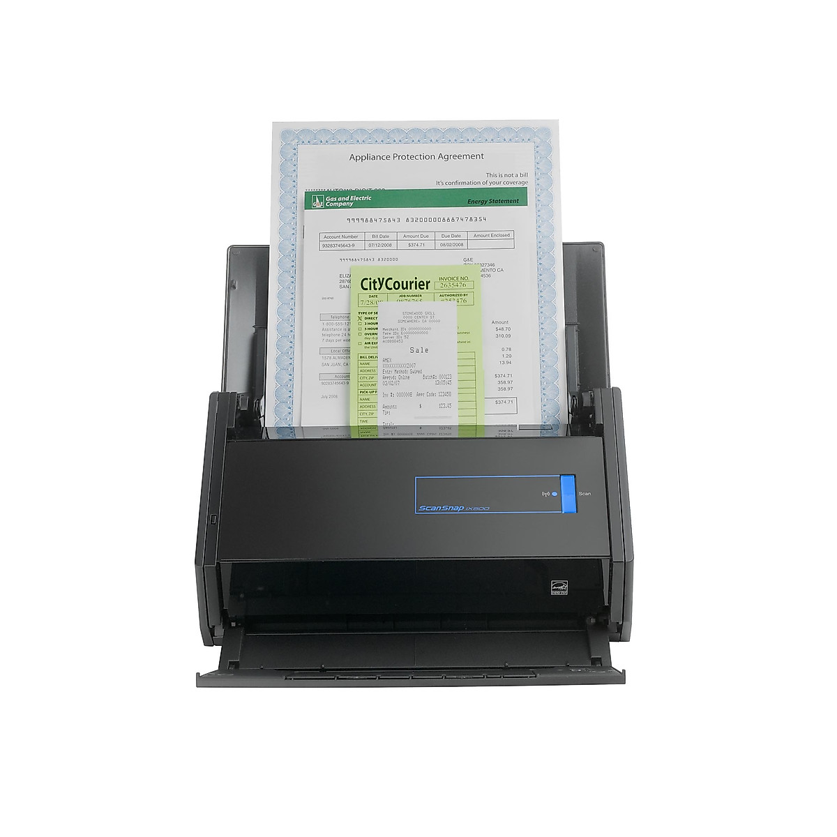 FUJITSU IX500 Scansnap Document Scanner (PA03656-B305-R) - (Renewed),Black