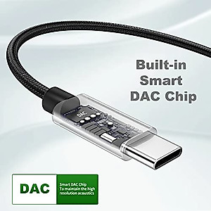 USB C Headphones for Samsung S23 Ultra S22 A53,Type C Headphones with Microphones Magnetic Wired Earbuds Magnetic HiFi Stereo Noise Isolation USB C Headphone for Oneplus 11 10T Pixel 7 Pro 6 6A iPad