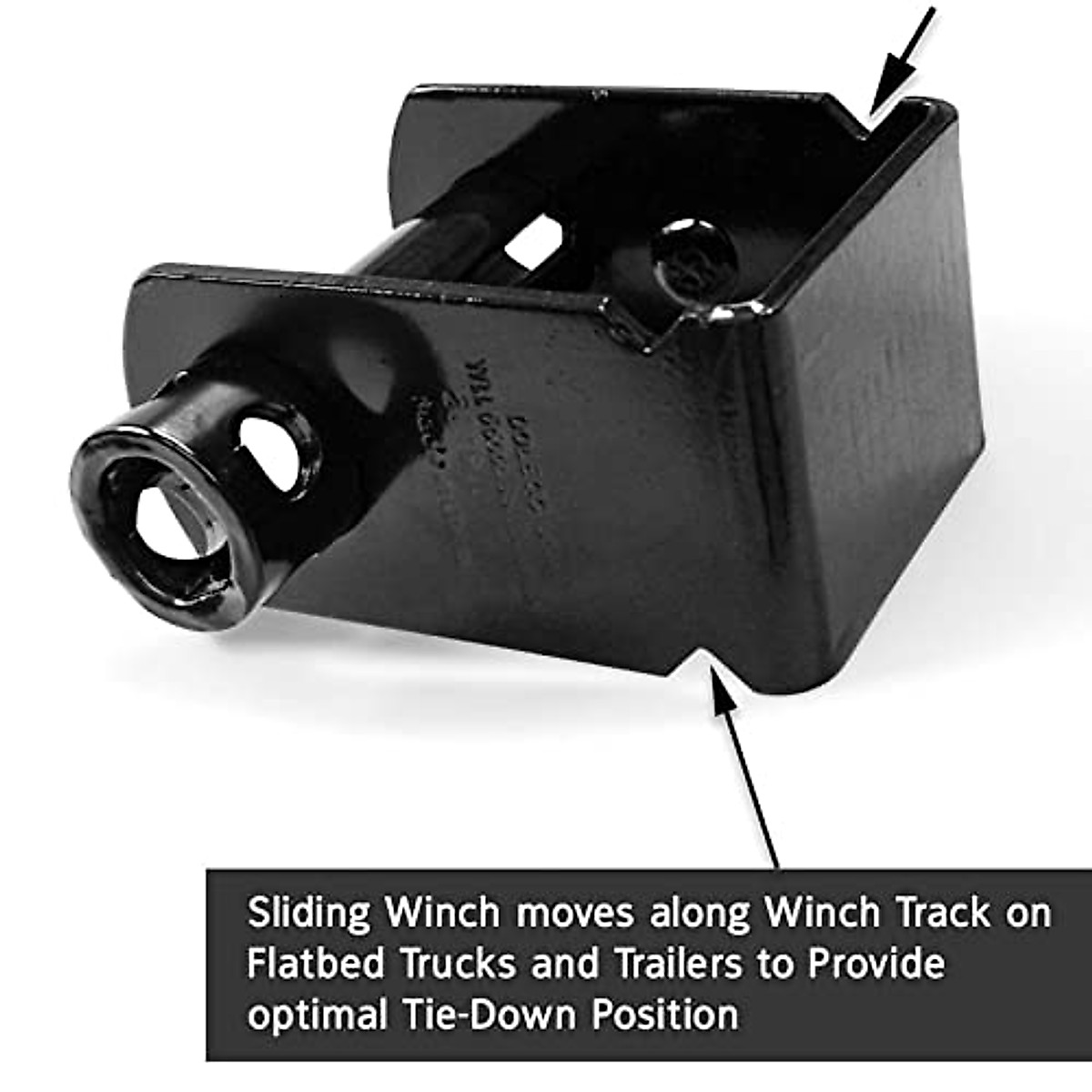 DC Cargo Storable Sliding Winch for Flatbed Trailer | Heavy Duty Tie Down Winch