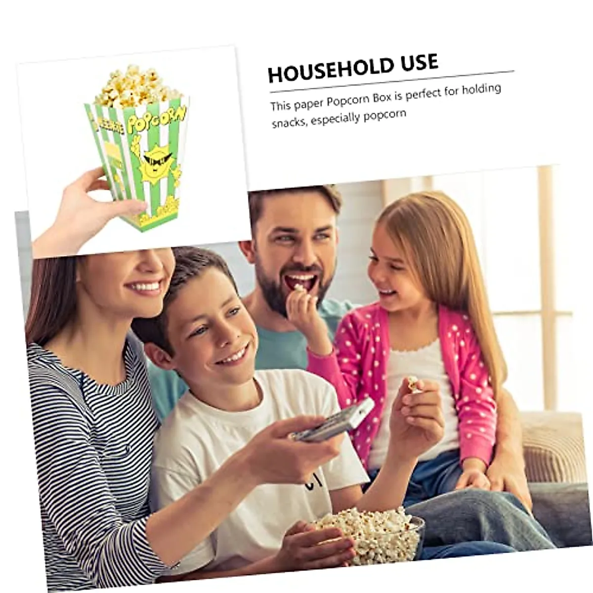 Gogogmee Food Containers Snack Box Container 100pcs Popcorn Boxes Ornament Container Popcorn Cases Popcorn Bucket Food Box Set Snack Paper Snack Container Snack Containers