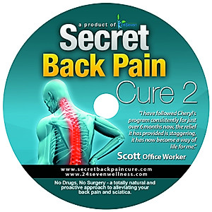 24Seven Wellness and Living Secret Back Pain Cure 2 DVD Exercises Designed to Promote Improved Stability and Posture.Yoga and Pilates Based Program for Relief of Lower, Upper Back Pain.
