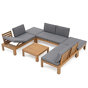 SUNSITT Patio Furniture Outdoor Sectional Sofa Set, Certified L-Shaped Patio Set
