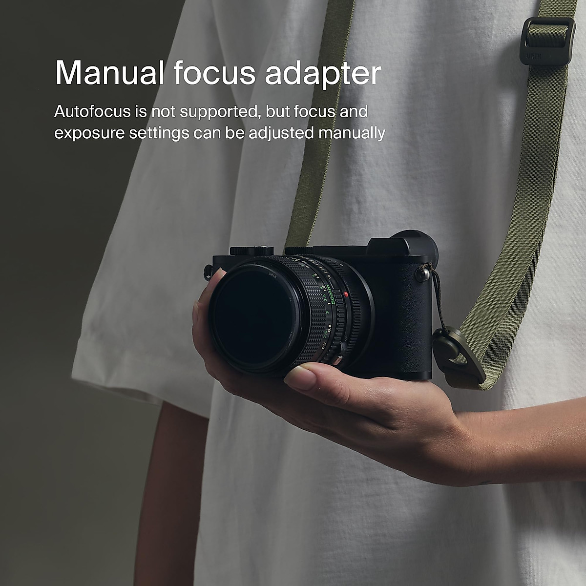 Urth Lens Mount Adapter: Compatible with Nikon F Lens to Sony E Camera Body