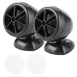 Yctze Car Tweeter 1200W 12V Tweeter Mini Horn Music Dome Loudspeaker for Car Audio System(Black) for tweeters for car Audio Competition tweeters for car Audio Tweeter Speakers for car Audio tweeters