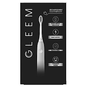 Gleem Rechargeable Electric Toothbrush, Slate Gray