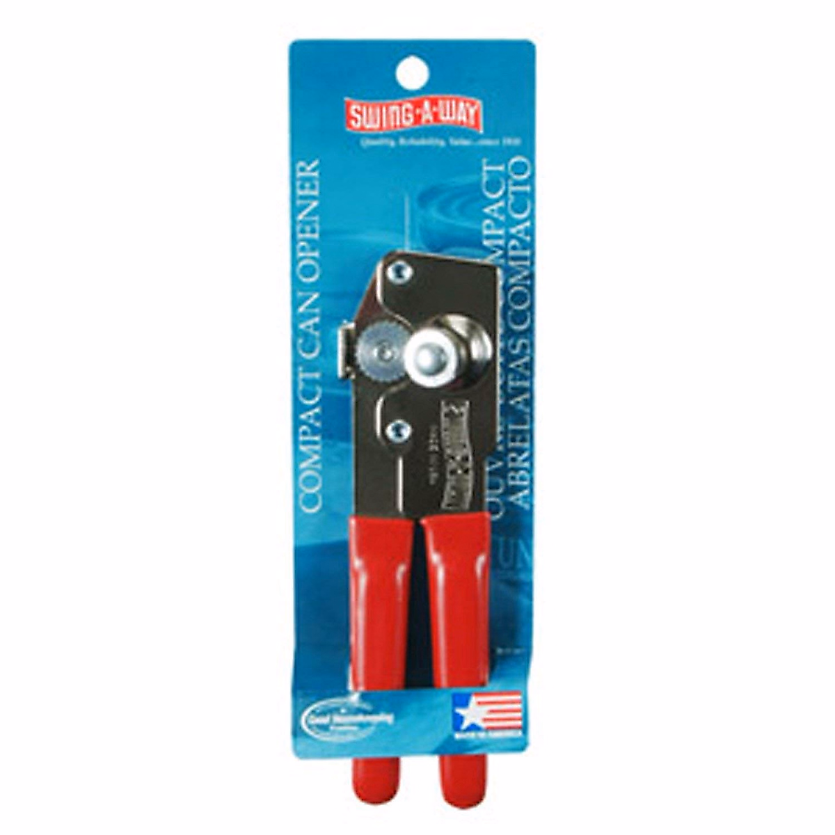 Amco Swing-A-Way Compact Can Opener, Red