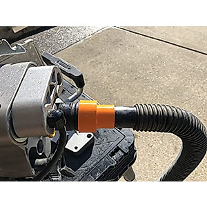 [Solid Art LLC ] Dust Port Adaptor/Reducer – Fits 1 5/8”OD Dust Ports and 1 ¼” OD shop vac. (Compatible with DEWALT DWS715, DWS716, DWS779, DWS780 Miter Saws), Orange