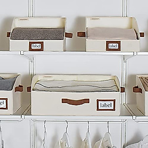 StorageWorks 2-Pack Storage Baskets for Shelves + 3-Pack Closet Baskets