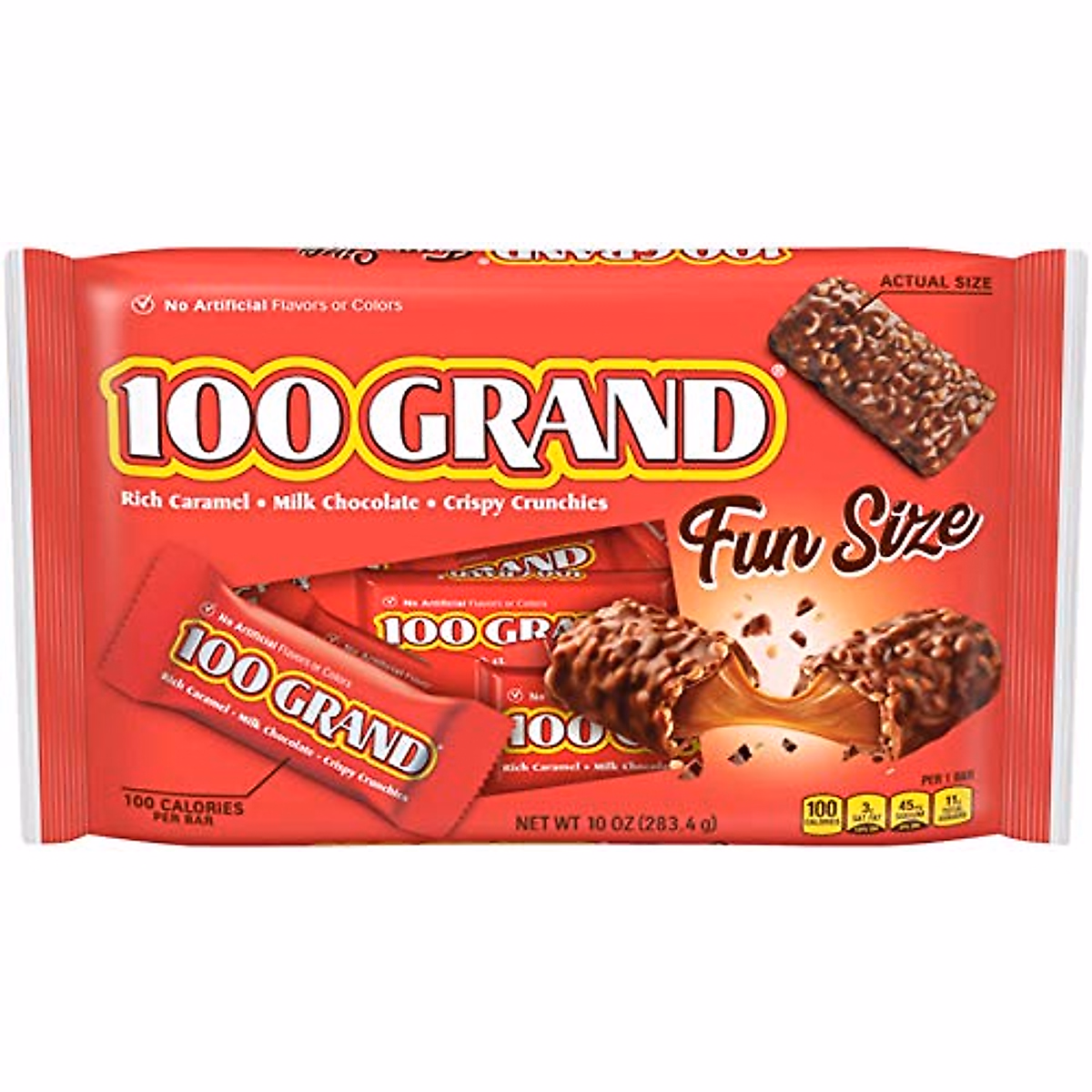 100 Grand Chocolate Bar Fun Size, 11 Ounce