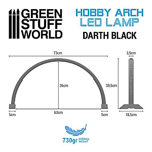 Green Stuff World Hobby Arch LED Lamp - Darth Black 11060