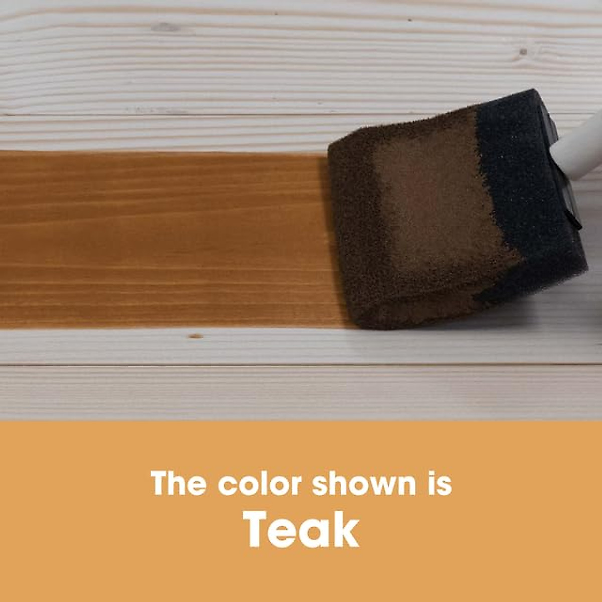 Furniture Clinic Wood Stain | Multiple Finishes | Fast Drying | Indoor and Outdoor Furniture and More | Water Based, Low Odor, Non-Toxic | Polyurethane| Teak (8.5oz / 250ml)