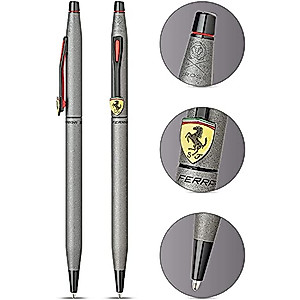 A.T. Cross Century Classic Limited Collection for Scuderia ferrari .Titanium Gray satin finish with polished black appointments and perforated clip modeled after the nose & cockpit of their racecar