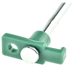 SE Heavy-Duty Metal Tent Pegs Stake Set - 20-Pack, 10.5" Galvanized Steel Pegs for Secure Anchoring in Various Terrains - 9NRC10-20