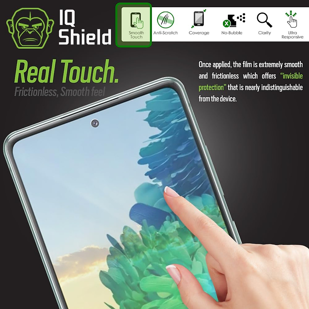 IQShield Screen Protector Compatible with Samsung Galaxy S20 FE (6.5 inch, Fan Edition)(2-Pack) (Case Friendly) Anti-Bubble Clear TPU Film