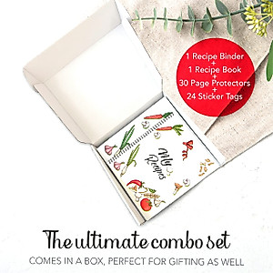 Recipe Binder Comes with Recipe Book, Recipe Book to Write in Your Own Recipes, Recipe Books, Recipe Notebook, Recipe Book Binder, Blank Cookbook, Recipe Binder Ring, Cook Books to Write in
