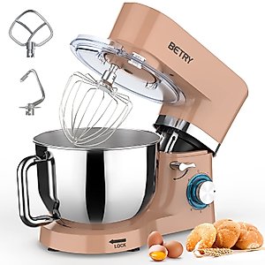 Stand Mixer 660w 6-Speed Food Mixer 7.5 QT Kitchen Electric Mixer Tilt-Head Dough Mixer with Dishwasher-Safe Dough Hooks,Beaters,Whisk & Stainless Steel Bowl