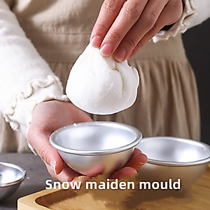 XIYUAN 6 Pack of 4 inch Cake Pans, Mini Cake Pans, Round Cake Pans Aluminium Cake Pans - Suitable For Chocolate, Cake, Jelly, Pudding, Hand Soap, Candy, Etc Cake Baking Moulds