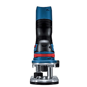 Bosch 12V Max Palm Edge, 13000 RPM EC Brushless Motor, Bare Tool Router with Cordless Convenience, Depth-Adjustment System (Renewed)