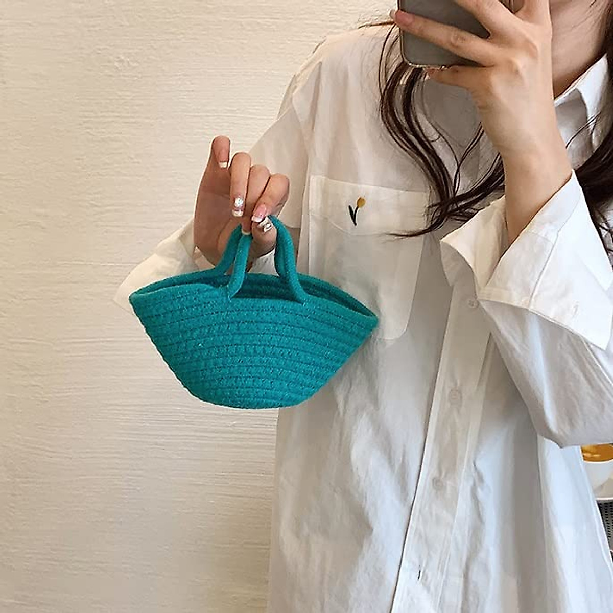 SFMZCM Women's Handbag Fashion Crossbody Bag Bucket Tote Summer Beach Bag Storage Handbag (Color : E, Size : 1)