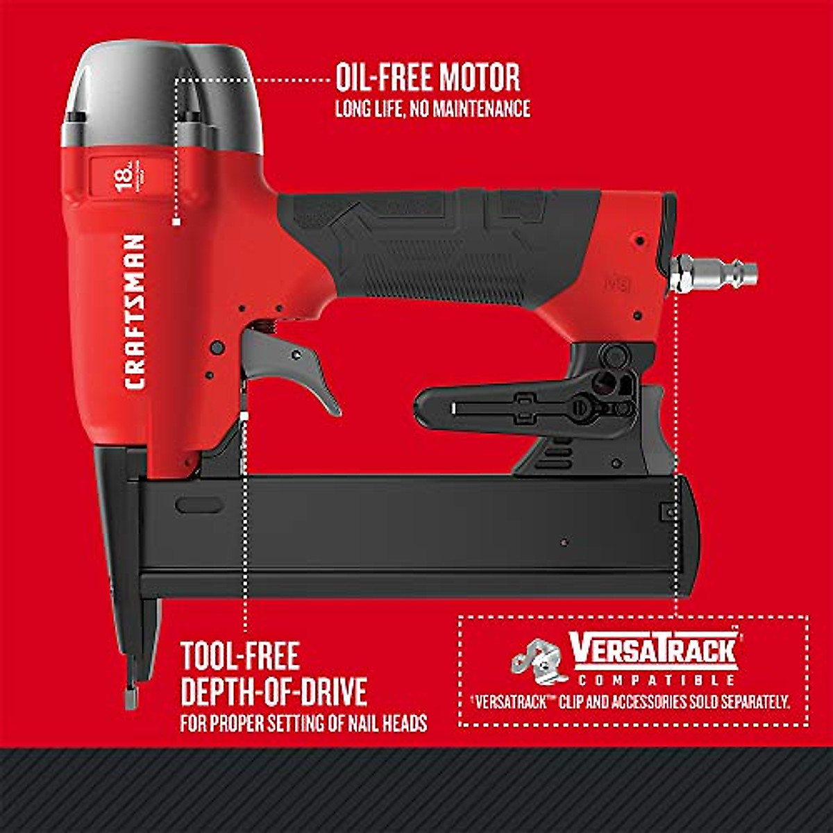 CRAFTSMAN Crown Stapler, 18Ga Narrow (CMPNC18K)