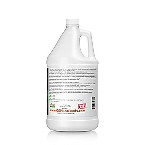 Organic Kelp Fertilizer by GS Plant Foods - Omri Listed(1 Gallon) - Liquid Kelp Concentrate for Gardens, Lawns & Soil Yields 800+ gallons