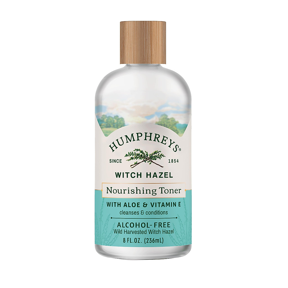 Humphreys Nourish Witch Hazel + Aloe Alcohol-Free Toner, Clear, 8 Oz ( Pack of 1)