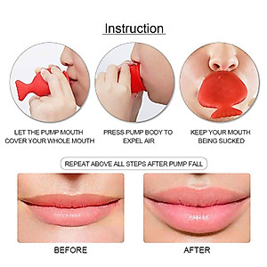 Lip Plumper Device Lip Filler Beauty Pump,Soft Material Pout Lips Enhancer Plumper Tool, Natural Pout Mouth Tool, City Lips Lip Plumper Full of charm Lip plump