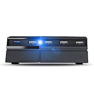 TNP 5 Port USB Hub for PS4 - USB 3.0/2.0 High-Speed Extender Adapter Accessories Expansion Hub Connector Splitter Expander for PlayStation 4 Gaming Console (Not for PS4 Slim, PS4 PRO)