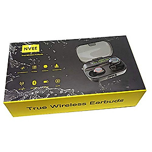 Azpen NVEE Wireless TWS Earbud with 1500mAh Power Bank Charging Case 4 Hrs of Playtime, Over 120 Hrs of Standby and IPX5 Sweat Resistant. Deep Bass and Rich Sound